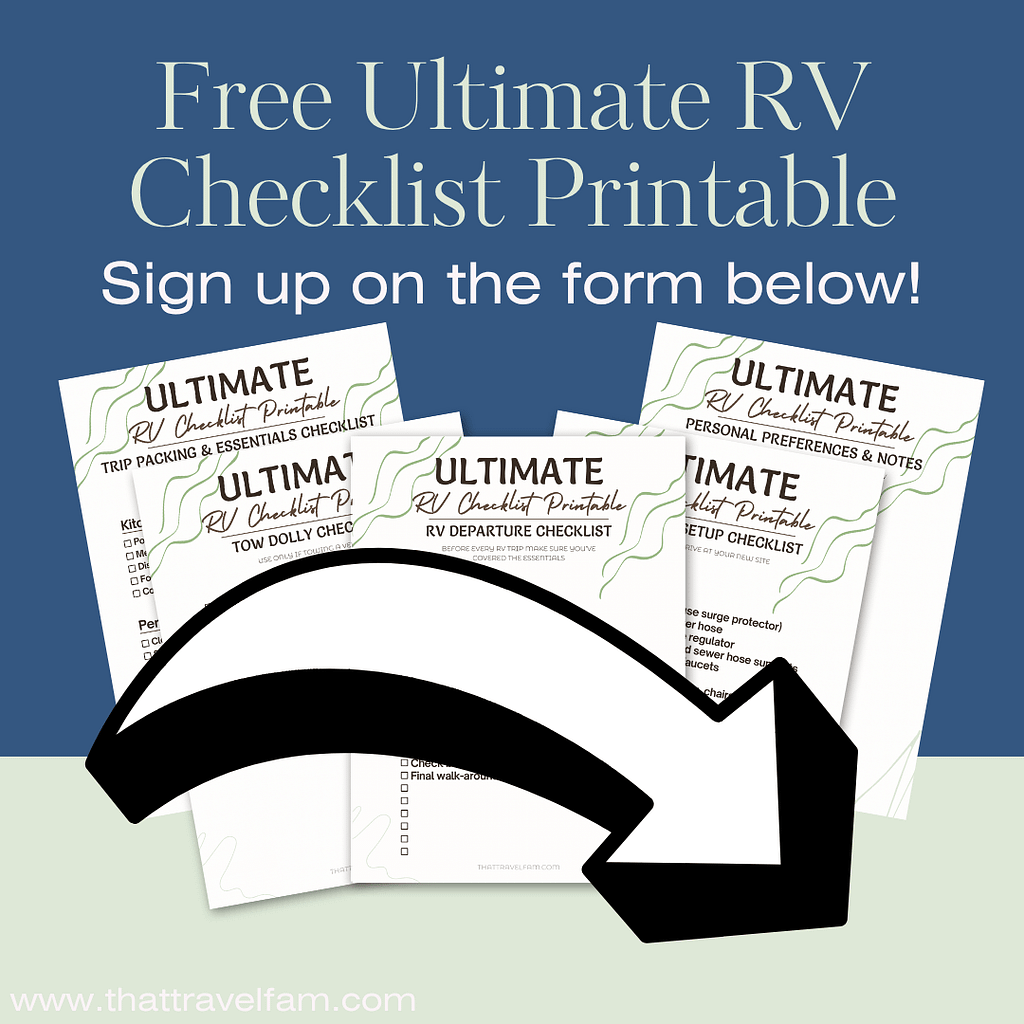 RV Checklist Printable: FREE Setup and Travel Guide - That Travel Fam