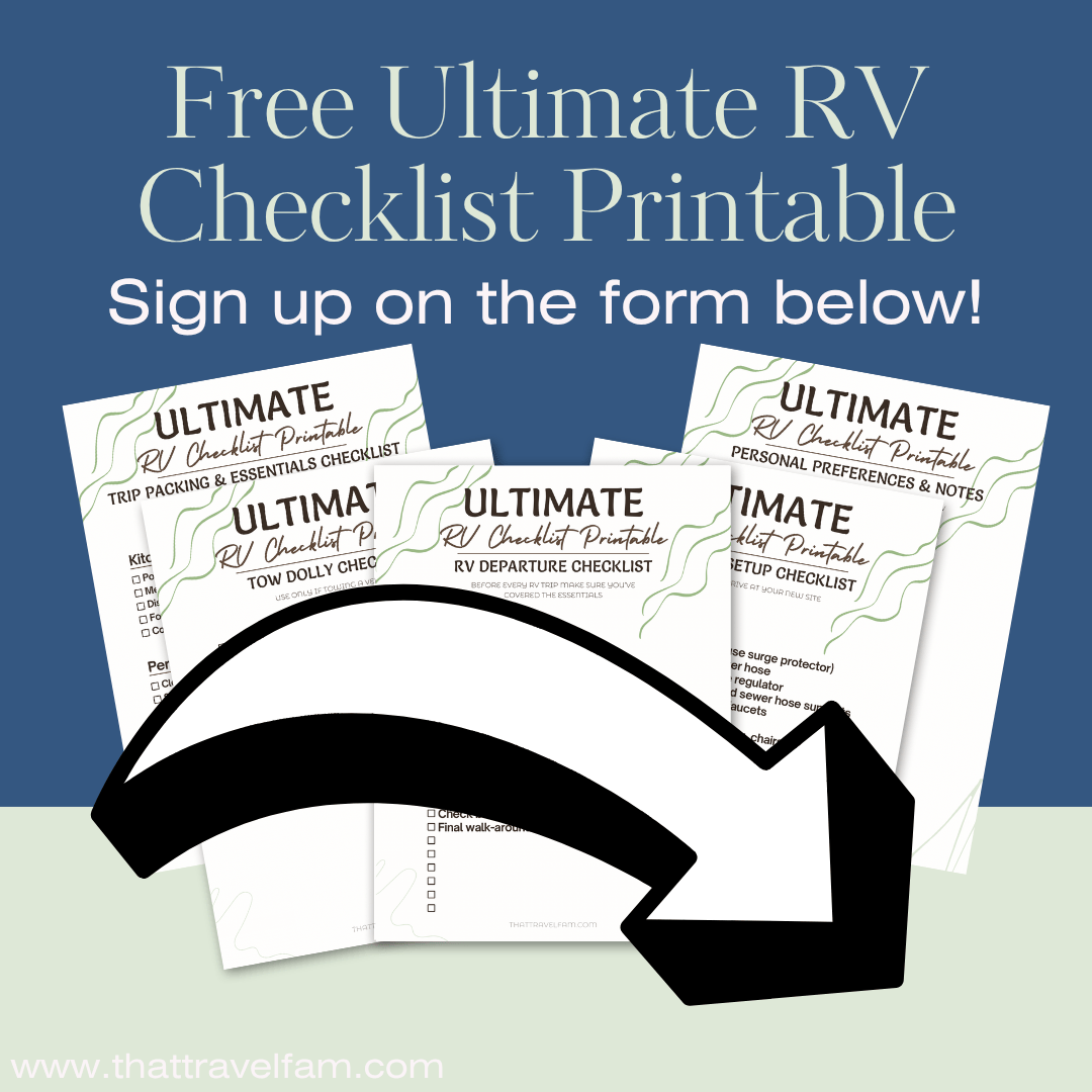 RV Checklist Printable: FREE Setup and Travel Guide - That Travel Fam